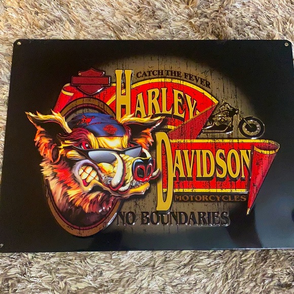 Harley-Davidson | Wall Decor | Harley Davidson Metal Sign | Poshmark